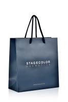 China embossing Cosmetic Packaging Bag , UV coating Shopping Bag Printing for Beauty for sale