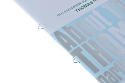 China A4 Custom Peg Saddle Stitch Brochure Printing , Softcover Catalog Booklet Printing for sale
