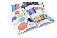 China Offset Custom Catalog Printing Saddle Stitch Binding Debossing for sale