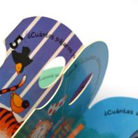 China Self Printing Childrens Book Printing 350gsm C1S  With Turntable Wheel for sale