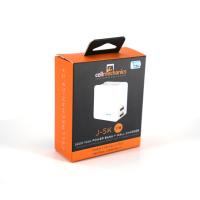 China Hot Stamping Tempered Glass Packing Box Power Bank Packaging Printing With Hanger 82mm*46mm*97mm for sale