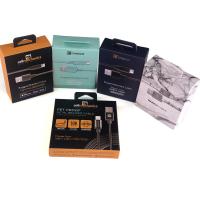 China USB Cable Tempered Glass Packing Box 75mm*30mm*100mm for sale