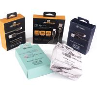China USB Cable Tempered Glass Packing Box 75mm*30mm*100mm for sale