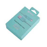China USB Cable Tempered Glass Packing Box 75mm*30mm*100mm for sale