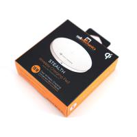 China Embossing Tempered Glass Packing Box Wireless Charging Pad Packaging 75mm*30mm*100mm for sale