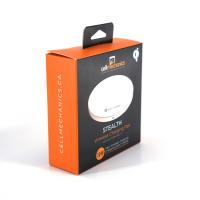 China Embossing Tempered Glass Packing Box Wireless Charging Pad Packaging 75mm*30mm*100mm for sale