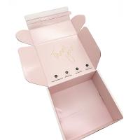China Colored Mailling Corrugated Shipping Boxes E Flute  With Tab Locking for sale