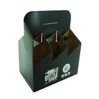 China Varnishing Cardboard 6 Bottle Wine Gift Box Pantone Printing With Carry Crate for sale