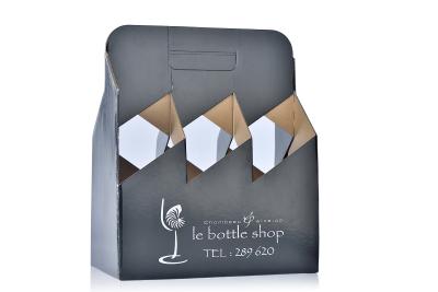 China OEM Cardboard Corrugated Shipping Box 6 Bottle Kraft Beer Carry Crate Printing for sale