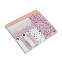China Adhesive Custom Sticky Notepad Customized Post It Notes Silver Hot Foiled for sale