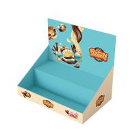 China Corrugated Cardboard Counter Display Stands Display 4C Printing 320mmx210mm for sale