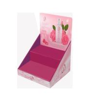 China Satin Coating Display Carton Boxes , Custom Cardboard Countertop Displays Linen Lamination for sale