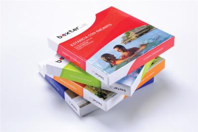 China Gloss Lamination Rigid Carton Box Printing , Rectangle Cardboard Lid And Base Box for sale