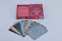 China Card Game Rigid Cardboard Box With Lid Shiny Gloss Lamination Printing for sale