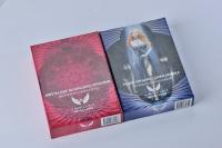 China Card Game Rigid Cardboard Box With Lid Shiny Gloss Lamination Printing for sale