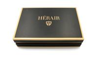 China Custom printed Rigid Cardboard Box Black For Hair for sale