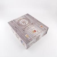 China Embossing Magnetic Cardboard Gift Boxes , Custom Printed Rigid Boxes For 6 Beer Bottles for sale