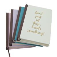China 100gsm Linen Journal Book With Gold Foiled Custom Size A4 Notebook Printing for sale