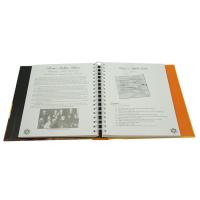 China Hardcover Conceal Metal Spiral Bound Book Printing 210mmxH297mm for sale