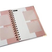 China A5 Spiral Notebook Printing Gold Foiled Planner With Package Box for sale