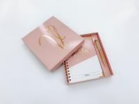 China A5 Spiral Notebook Printing Gold Foiled Planner With Package Box for sale