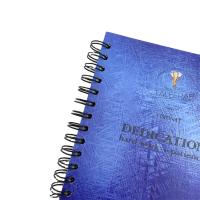 China Custom Monthly Planner Spiral Notebook Printing 8.5 Inch X 11 Inch for sale