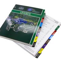 China 8.5 Inch X H11 Inch Coloring Catalog Spiral Notebook Printing With Divider Tabs for sale