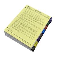 China 8.5 Inch X H11 Inch Coloring Catalog Spiral Notebook Printing With Divider Tabs for sale