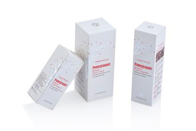 China 50ml Cleanser Lotion Essence Cosmetic Packaging Boxes Hot Stamping for sale