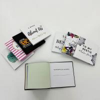 China 5x5 Inch Small Sticker Book Hardcover Notebook Printing Matt Lamination for sale