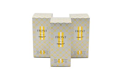 China 400GSM White Board Metallic Perfume Packaging Boxes Printing for sale