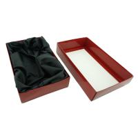 China OEM 350gsm Wig Box Packaging Printing Lid And Base Paper Box With Satin Cloth Inner Tray for sale
