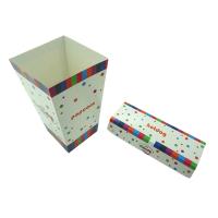 China Custom Hot Dog Tray Popcorn Paper Box Food Package CMYK Printing for sale