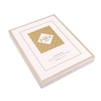China Gold Cardboard White Ink Printing Cosmetic Packaging Boxes For Facial Mask for sale