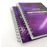 China A5 Hardcover Spiral Notebook Printing Metal Wirebound Journal Printing for sale