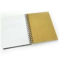China A4 Spiral Notebook Printing With Lined Pages Gold Foiled Logo for sale