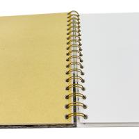 China A4 Spiral Notebook Printing With Lined Pages Gold Foiled Logo for sale