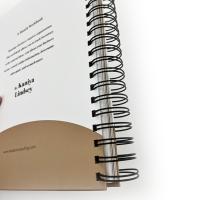 China 8.5 Inch X H11.69 Inch Spiral Bound Workbook Printing 100gsm Woodfree Paper for sale