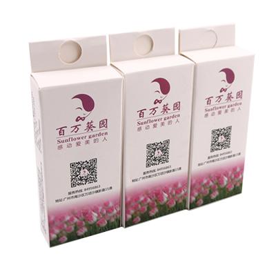 China 350gsm White Board Cosmetic Packaging Boxes Offset Printing With Hang Hole for sale