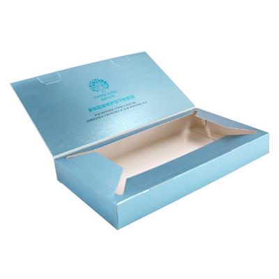 China 375gsm Silver Board Cosmetic Packaging Boxes Book Style Skincare Paper Box for sale