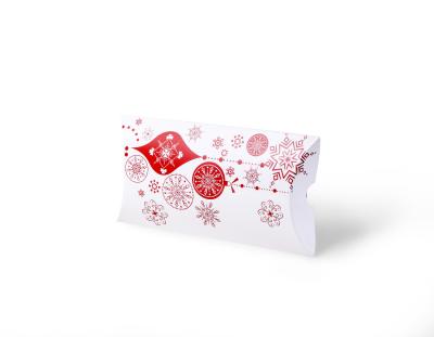 China Luxury Printed Pillow Box Kraft Paper Gift Pillow Box Printing Service for sale