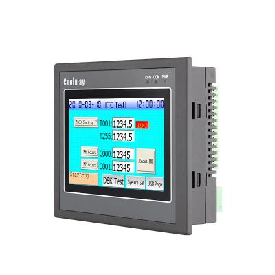 China Coolmay Human Machine Interface PLC Industrial 6 Channels Single Phase HMI PLC All In One for sale