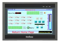 China QM3G-100FH-24MR-485P 10 Inch HMI PLC All In One 30DI 30DO Modbus RTU Protocol Programmable Logic Controller for sale