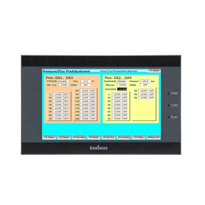 China 5 Inch Integrated Hmi Plc All In One Panel 12DI 4AI/2AO 10v Temperature Analog for sale