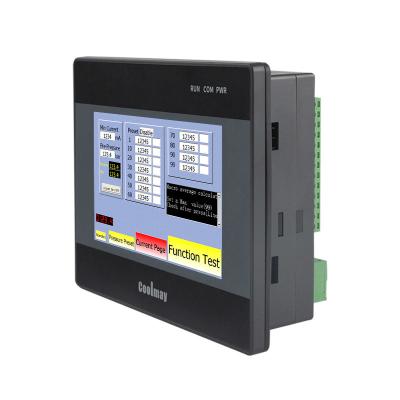 China 4.3 Inch Pt100 Temperature HMI PLC Controller EX3G-8043H-24MR-2AD-PT-485P for sale