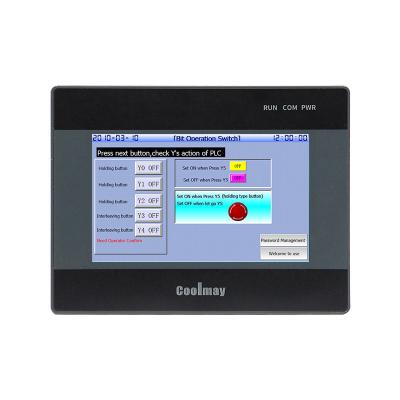 China Coolmay 4.3 Inch Bright Screen HMI PLC Controller with Temperature Control for Power Station Industry for sale