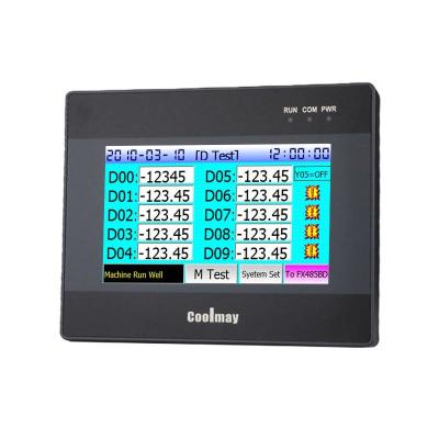 China coolmay original brand transistor digital 24di/20d0 7inch EX3S-8070h-44mt with 4AD2DA hmi plc programming all in one FX2N FX3U FX3G automation control customized LOGO for sale