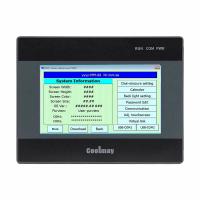 China coolmay original brand transistor digital 12di/12d0 4.3inch EX3S-8043H-24MT with 4AD2DA hmi plc programming all in one FX2N FX3U FX3G automation control customized LOGO for sale