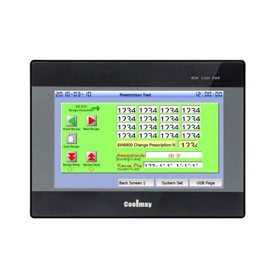 China Coolmay 7inch Integrated HMI PLC All in One with 24DI/20DO and 32bit CPU 408MHz for Industrial Automation for sale