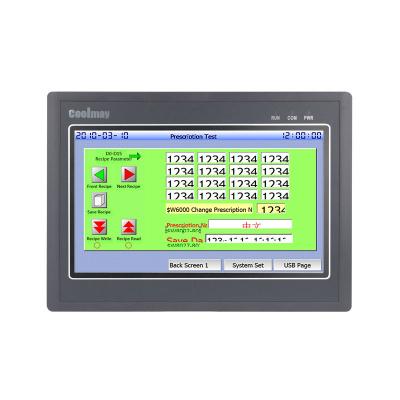 China 10 Inch HMI PLC All In One with PLC controller 24DI/20DO and Optocoupler Insulation Touch Screen Programmable Logic Controller for sale